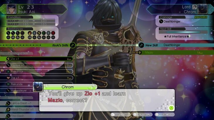 Character Progression - Tokyo Mirage Sessions #FE Encore Walkthrough ...