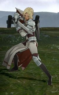 Different "stances" for the swordmaster model, depending on character ...