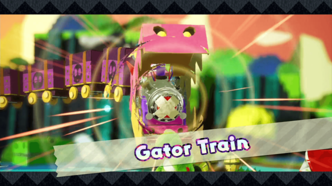 Gator Train Attacks! - Yoshi's Crafted World Walkthrough - Neoseeker
