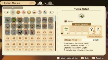 Story of Seasons: Grand Bazaar Cooking Guide - All Recipes List - Neoseeker