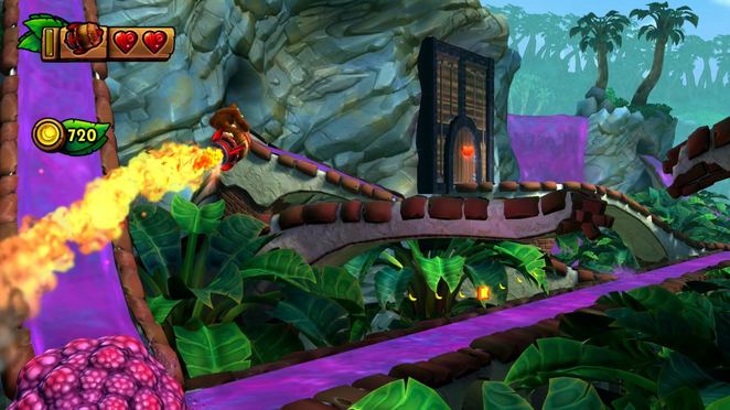 5-2 Reckless Ride - Donkey Kong Country: Tropical Freeze Walkthrough ...