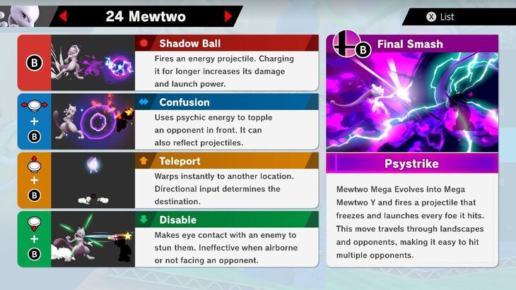 Mewtwo - Super Smash Bros. Ultimate Walkthrough - Neoseeker