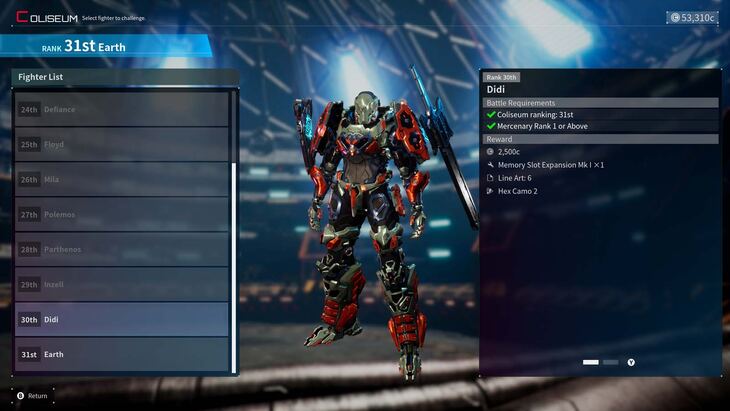 Come to the Coliseum Guide - Daemon X Machina: Titanic Scion - Neoseeker