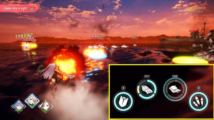 Combat Basics - Azur Lane Crosswave Walkthrough - Neoseeker