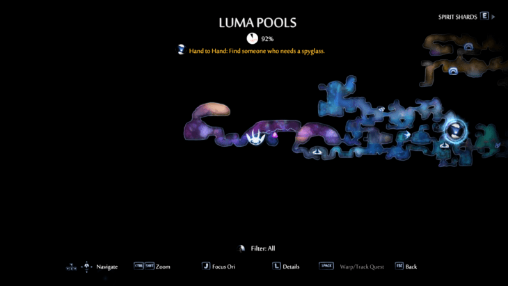 Luma Pools - Ori and the Will of the Wisps Walkthrough - Neoseeker