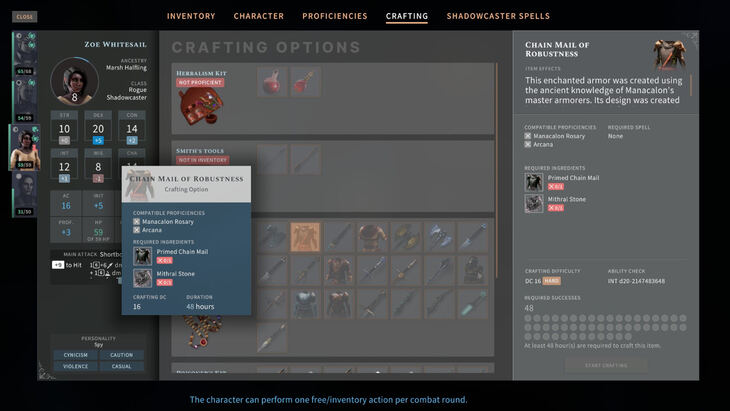 Crafting Recipes (Magic Items) guide - Solasta: Crown of the Magister ...