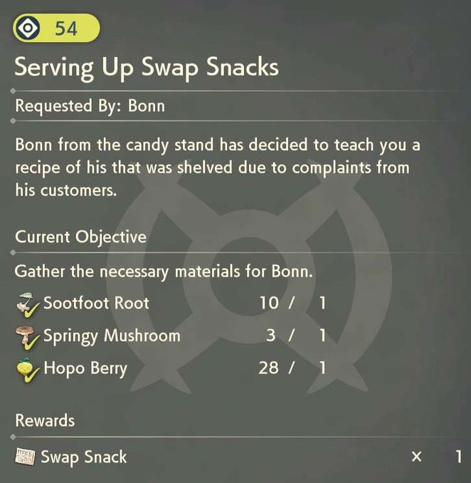 Serving Up Swap Snacks Request Guide - Pokémon Legends: Arceus - Neoseeker