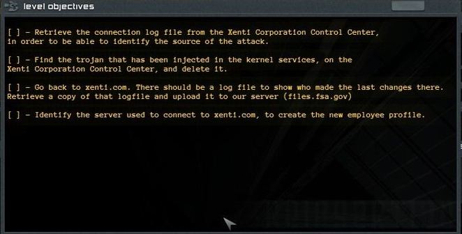 Level 2: Xenti Space Station - Hacker Evolution Walkthrough - Neoseeker
