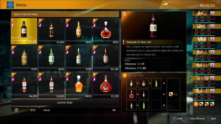 Meal Combo Guide (Kamurocho) - Yakuza: Like a Dragon - Neoseeker