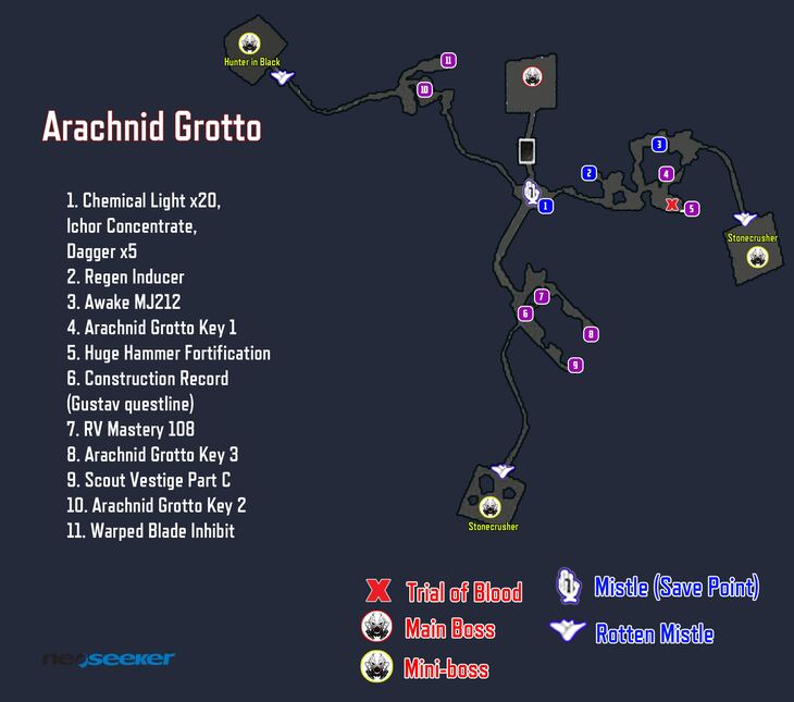 Depths-Arachnid Grotto - Code Vein Walkthrough - Neoseeker