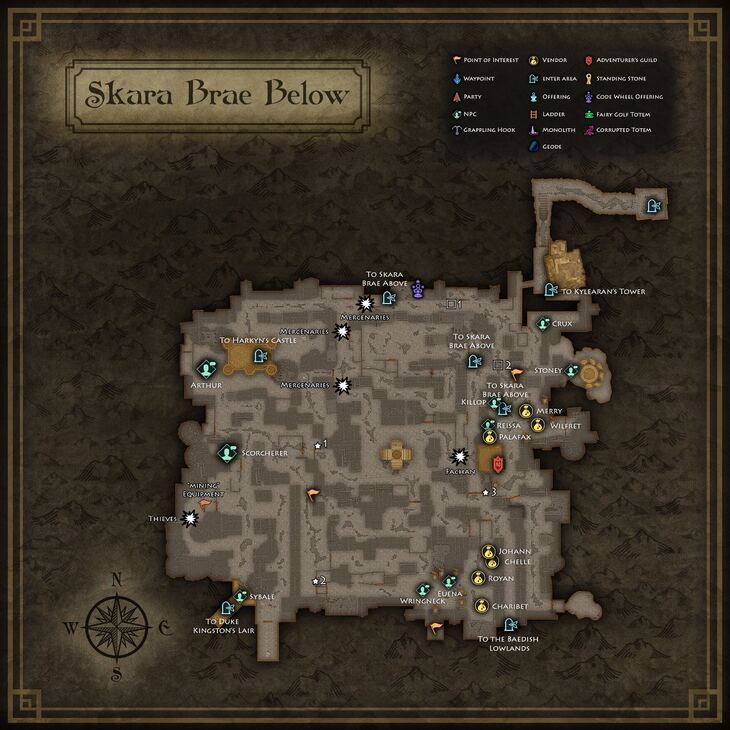 Skara Brae Below Side Quests Weapons Armor Items And Recipes The