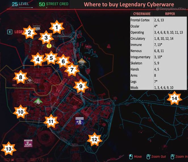 Where to Buy Legendary Cyberware - Cyberpunk 2077 Walkthrough - Neoseeker