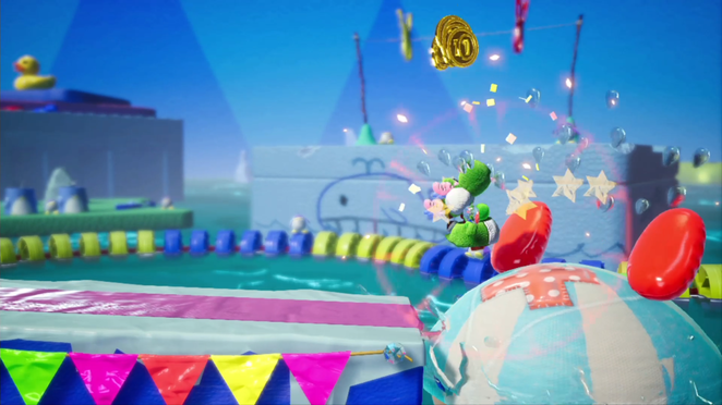 Burt's Bouncy Battle - Yoshi's Crafted World Walkthrough - Neoseeker