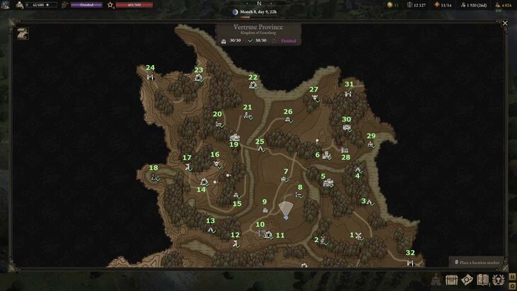 Vertruse Province Map - Wartales Walkthrough - Neoseeker