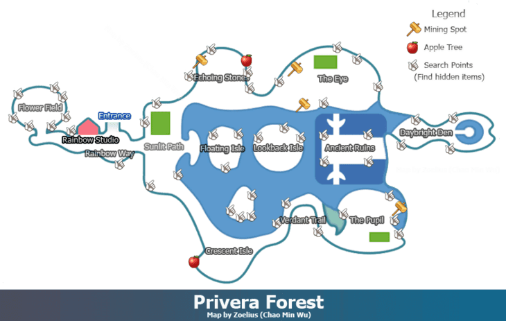 Privera Forest - Rune Factory 3 Special (2023) Walkthrough and Guide ...