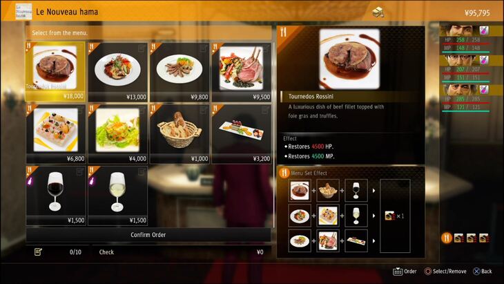 Meal Combo Guide (Isezaki Ijincho) - Yakuza: Like a Dragon - Neoseeker