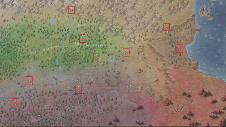 Mirthwood Campsites Location Guide - Neoseeker