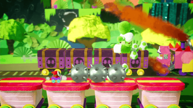 Gator Train Attacks! - Yoshi's Crafted World Walkthrough - Neoseeker