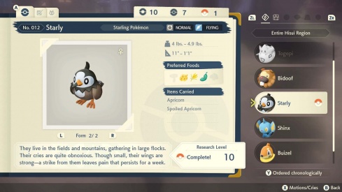 Adorable Starly Request Guide - Pokémon Legends: Arceus - Neoseeker