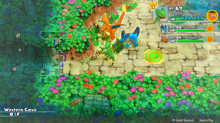 Western Cave - Pokémon Mystery Dungeon: Blue Rescue Team DX Walkthrough ...