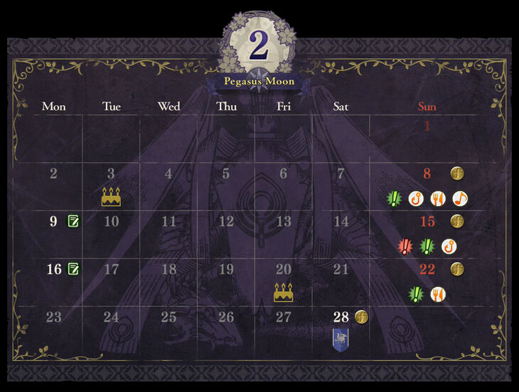 Month 2 - Free Time (Azure Moon) - Fire Emblem: Three Houses ...