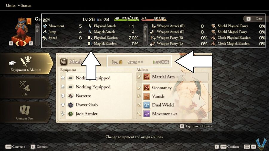 Stats - Final Fantasy Tactics - The Ivalice Chronicles Walkthrough ...