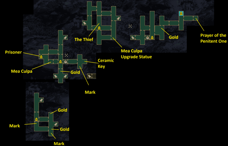Mea Culpa DLC Maps - Blasphemous 2 Walkthrough - Neoseeker