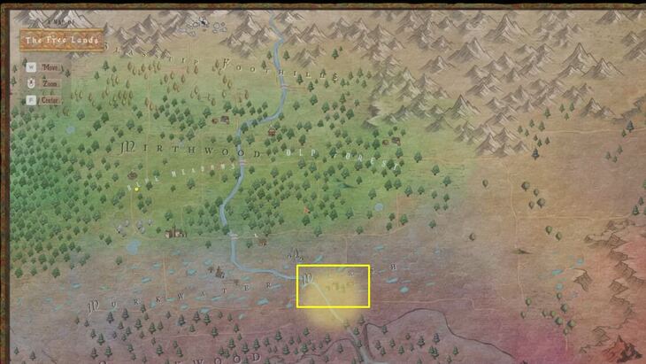 Mirthwood Ashmire Map Guide - Neoseeker