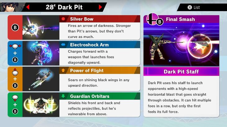 Dark Pit - Super Smash Bros. Ultimate Walkthrough - Neoseeker