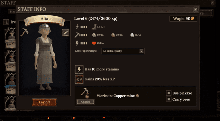 Blacksmith Master Staff Guide - Hiring Workers - Neoseeker