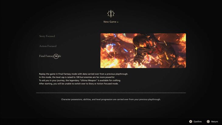 Final Fantasy Mode (New Game Plus) Guide - Final Fantasy XVI - Neoseeker