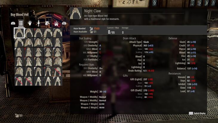 Weapon and Blood Veil Transformation - Code Vein Walkthrough - Neoseeker