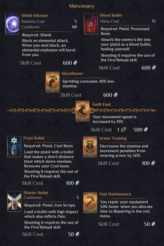 Skills and Trainers: Magic Skills, Weapon Skills, Spells, and Boons ...