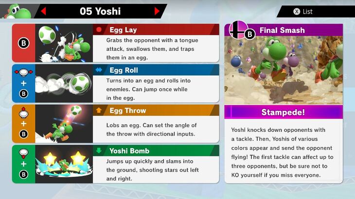 Yoshi - Super Smash Bros. Ultimate Walkthrough - Neoseeker