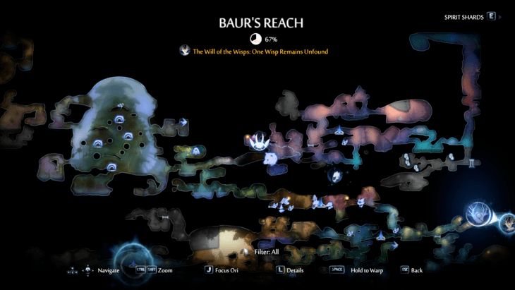 Baur's Reach - Ori and the Will of the Wisps Walkthrough - Neoseeker