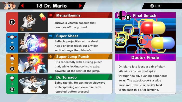 Dr. Mario - Super Smash Bros. Ultimate Walkthrough - Neoseeker