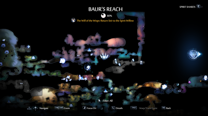 Baur's Reach - Ori and the Will of the Wisps Walkthrough - Neoseeker