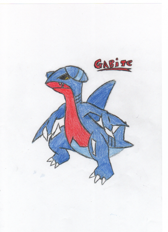 Gabite Sketch « Pokémon Fanart