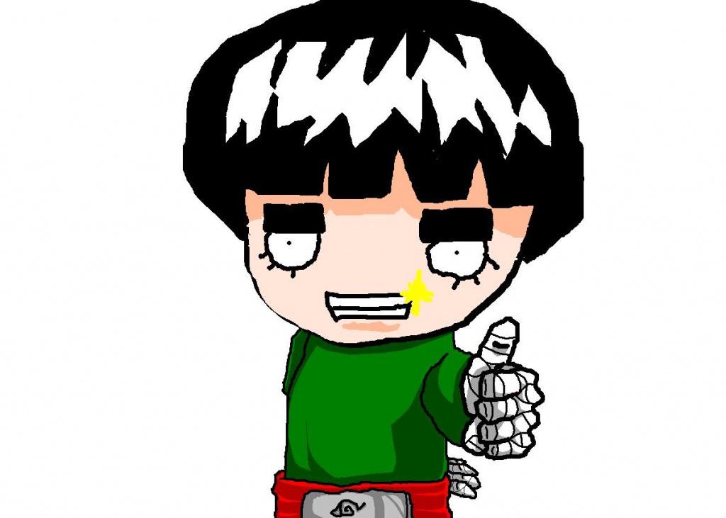 How To Draw Rock Lee Chibi
