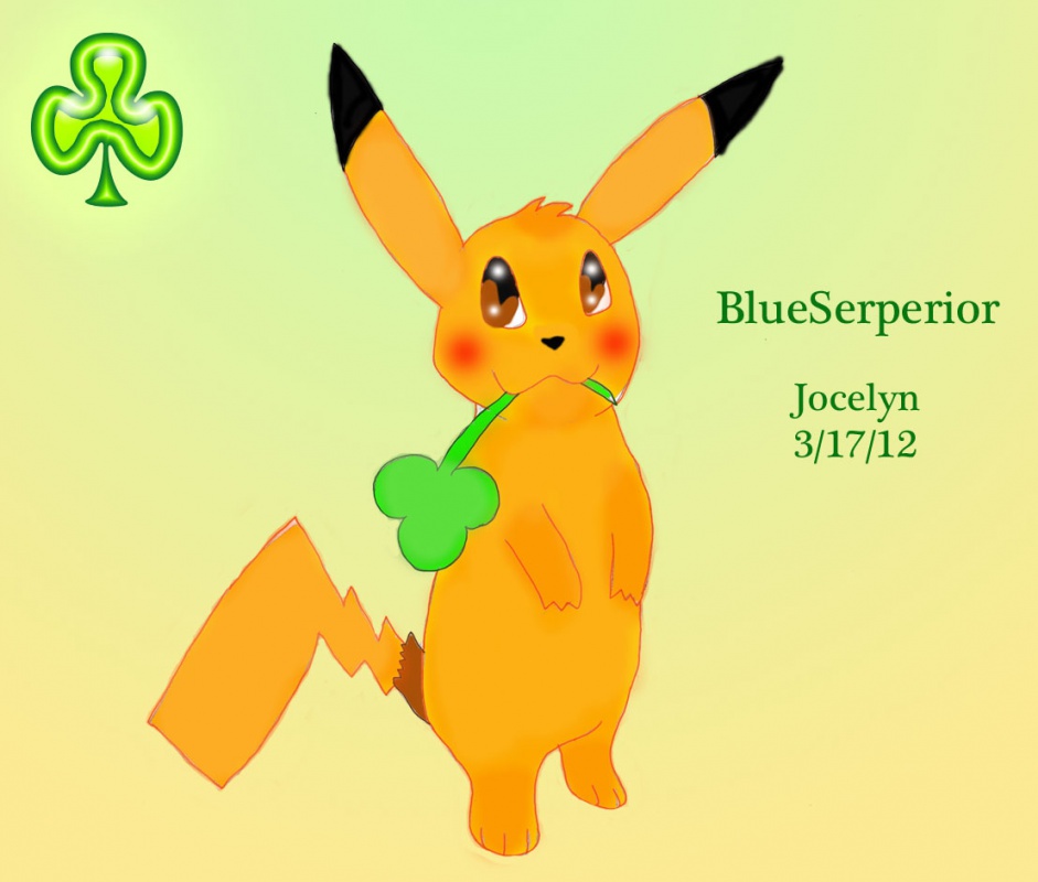 Shamrock Pika « Pokémon Fanart
