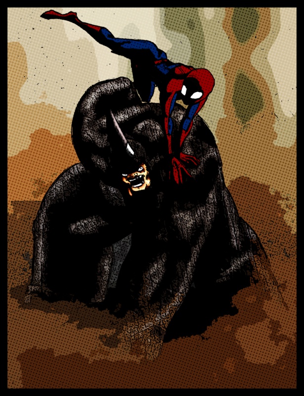 Web-head Versus Hornhead « Spider-Man Fanart