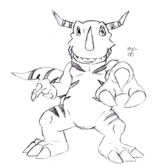 Greymon « Digimon Fanart