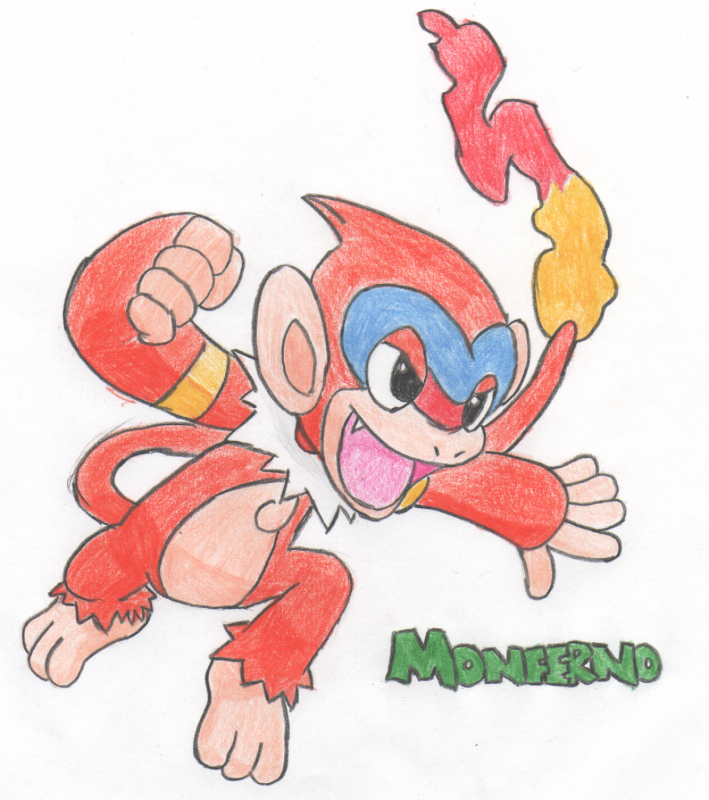 Monferno Sketch « Pokémon Fanart