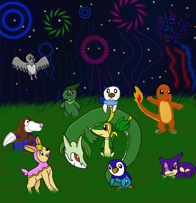 pokemon fireworks « Pokémon Fanart