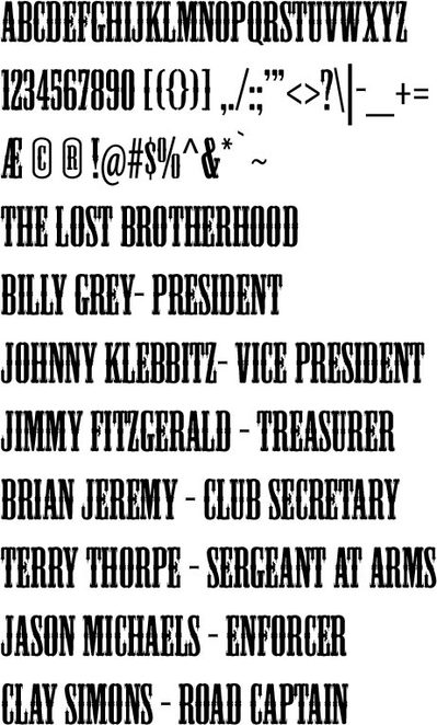 Lost and Damned Font - Mesquite from Machienzo - hosted by Neoseeker