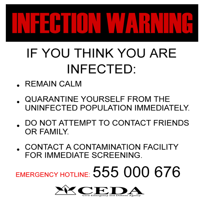 Infection Warning Replica from Machienzo - hosted by Neoseeker