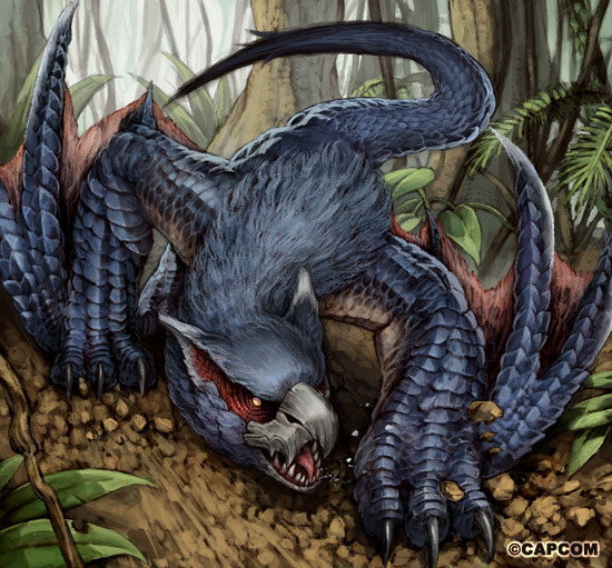 nargacuga in the forest from mhdude - hosted by Neoseeker