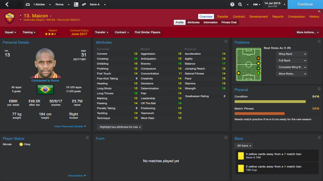 roma_maicon_overview_profile.png from IcarusAbides - hosted by Neoseeker