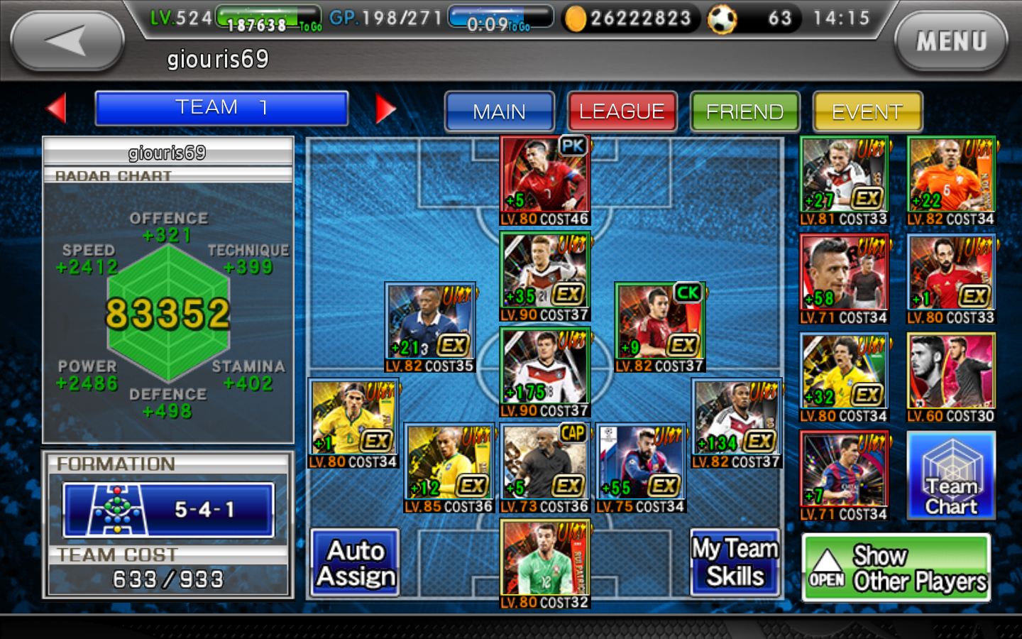Team advice for Pes Grand Prix and League - Mobile Football Games Forum ...