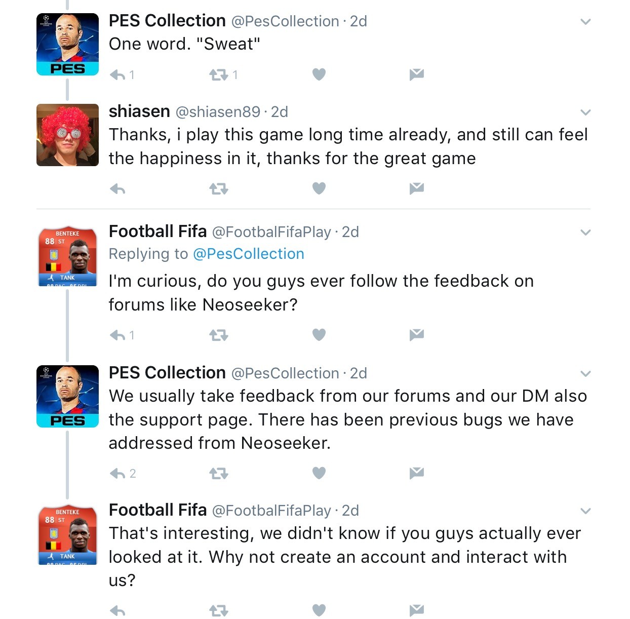 PES Collection ***FAKE*** Twitter account - Mobile Football Games Forum ...